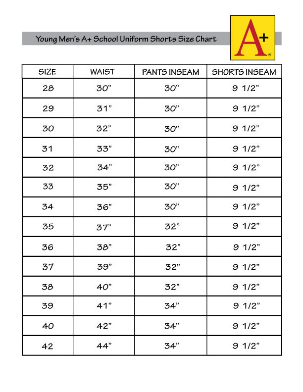 Wellmont Academy Young Men's Golf Style School Uniform Shorts (7913M ...